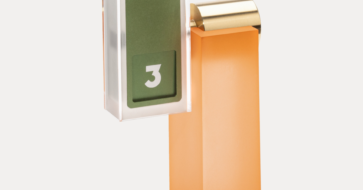 Pampas Gnomon Perpetual Flip Calendar | Luxury Analog Desk Decor ...