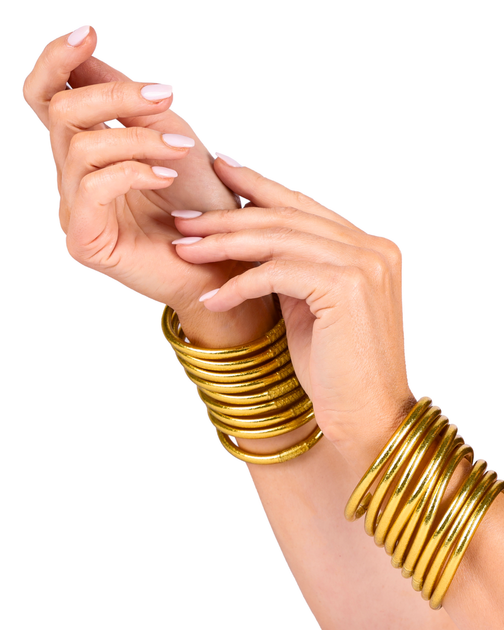 Gold All Weather Bangles (Set of 9) - Serenity Prayer | BuDhaGirl