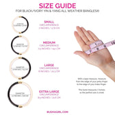 Black and Ivory Yin & Yang All Weather Bangles | BuDhaGirl