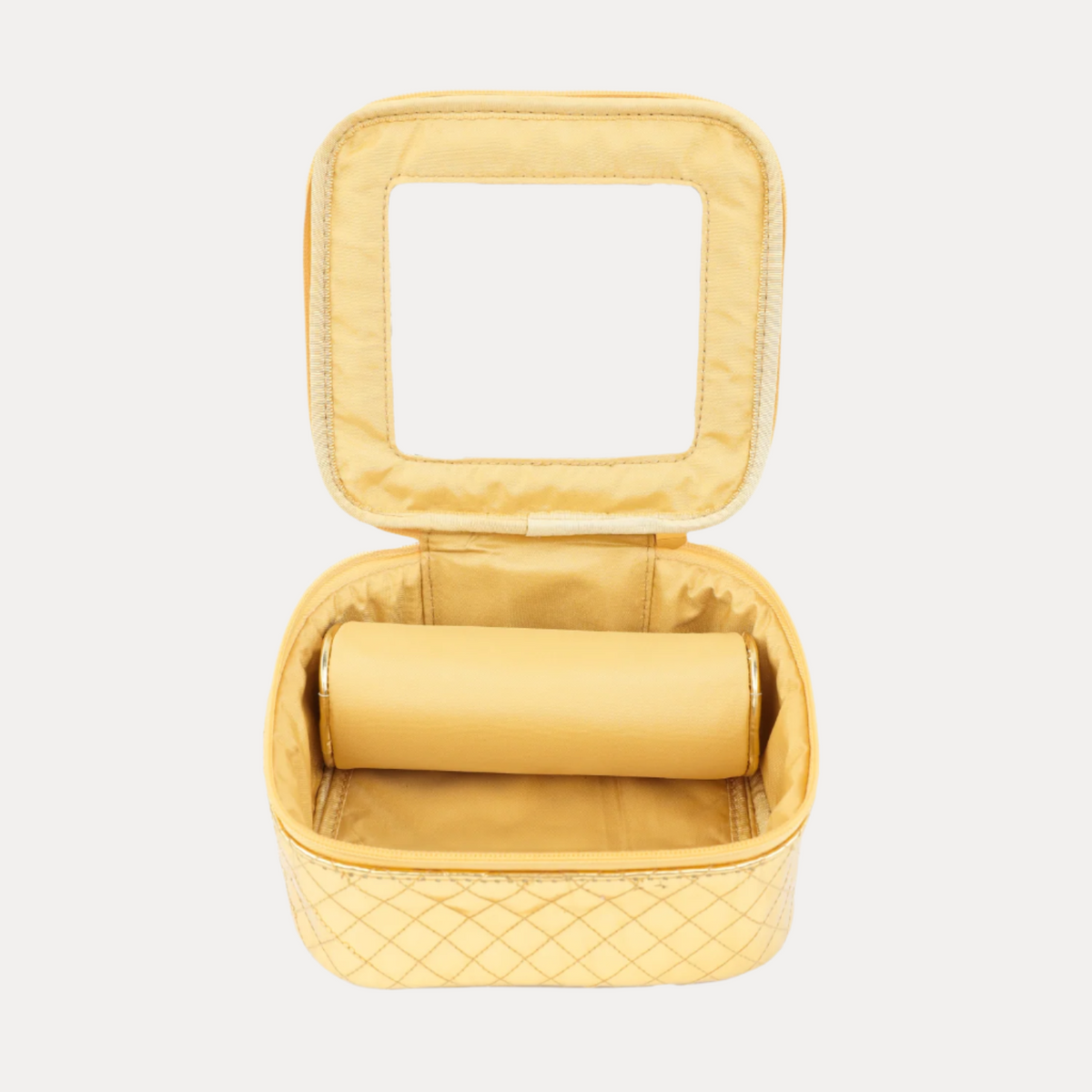 Large Gold Travel Storage Case For Bangle Bracelets & Jewelry
