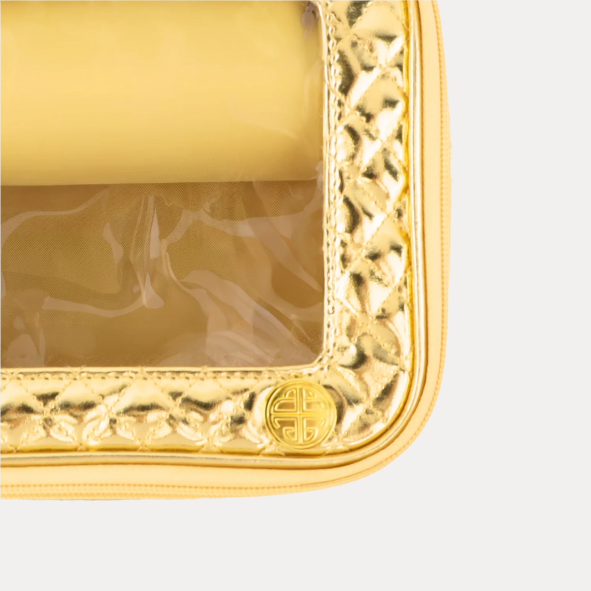 Large Gold Travel Storage Case For Bangle Bracelets & Jewelry