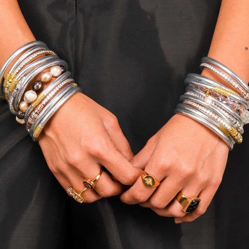 Shimmering Journey | Gold Bangles & Stacked Bracelets