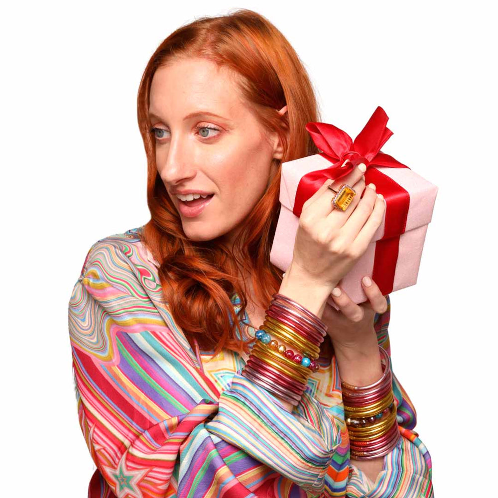 Carousel Pink All Weather Bangles Bracelet | BuDhaGirl