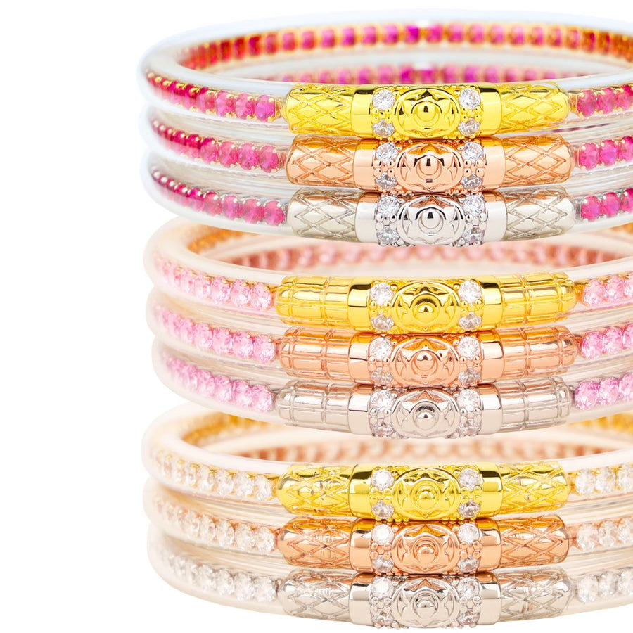 Epic Pink Three Queens All Weather Bangles Bracelets | BuDhaGirl