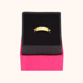 22kt Gold Plated Brass "Feel" Serenity Ring for Women | BuDhaGirl