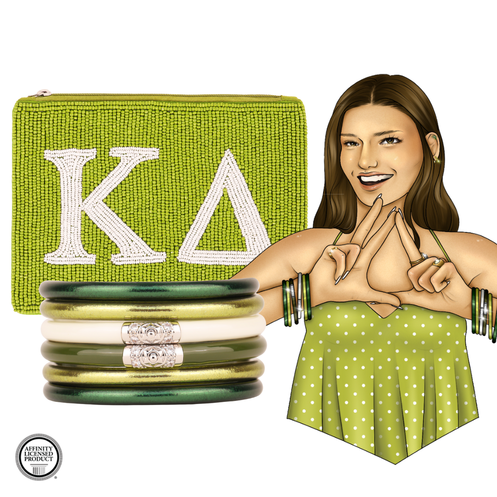 Kappa Delta Sorority Bangle Bracelet Stack | BuDhaGirl