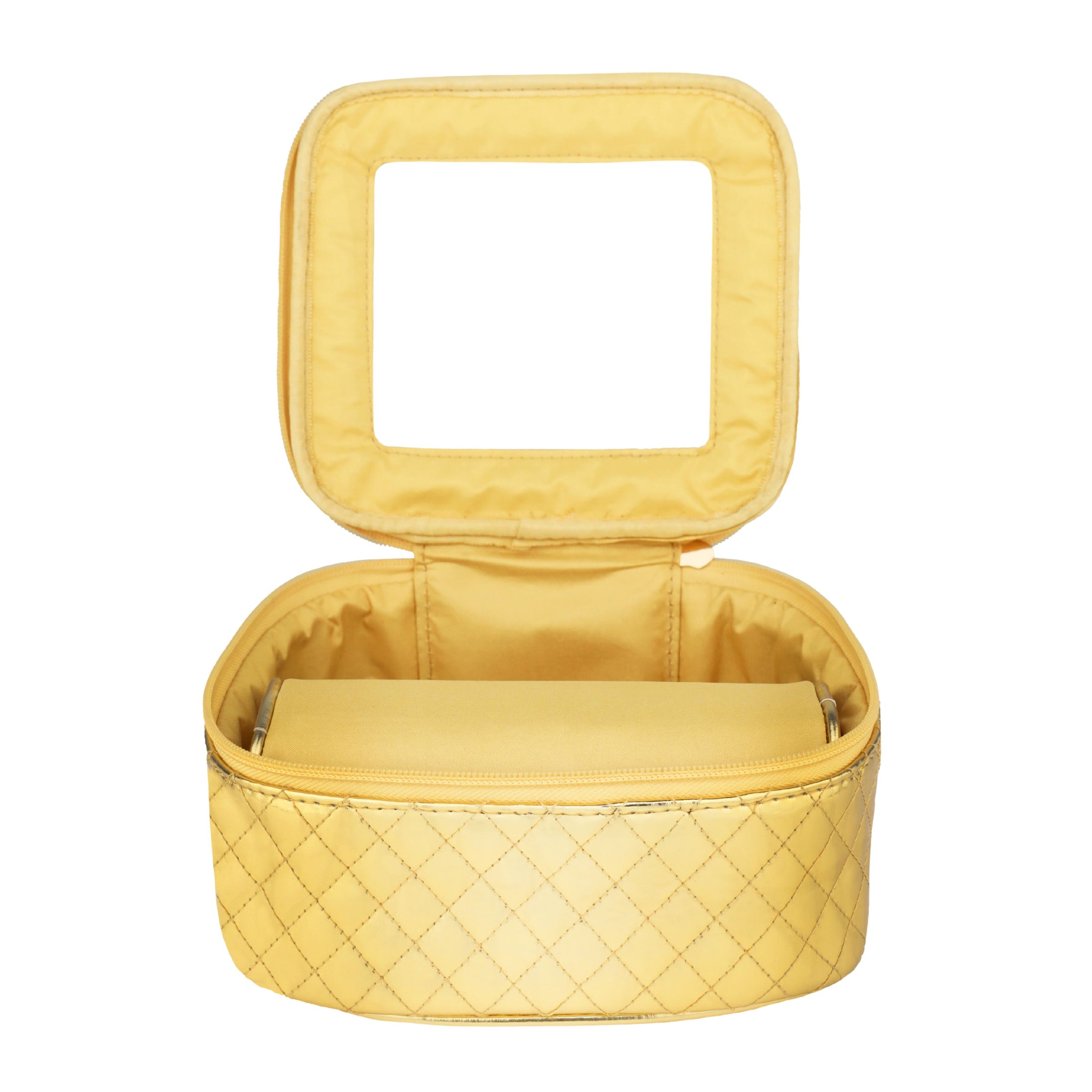 Large Gold Travel Storage Case For Bangle Bracelets & Jewelry