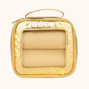 Large Gold Travel Storage Case For Bangle Bracelets & Jewelry