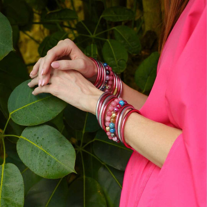 Multi Color Mélange Beaded Bracelet For Women | BuDhaGirl