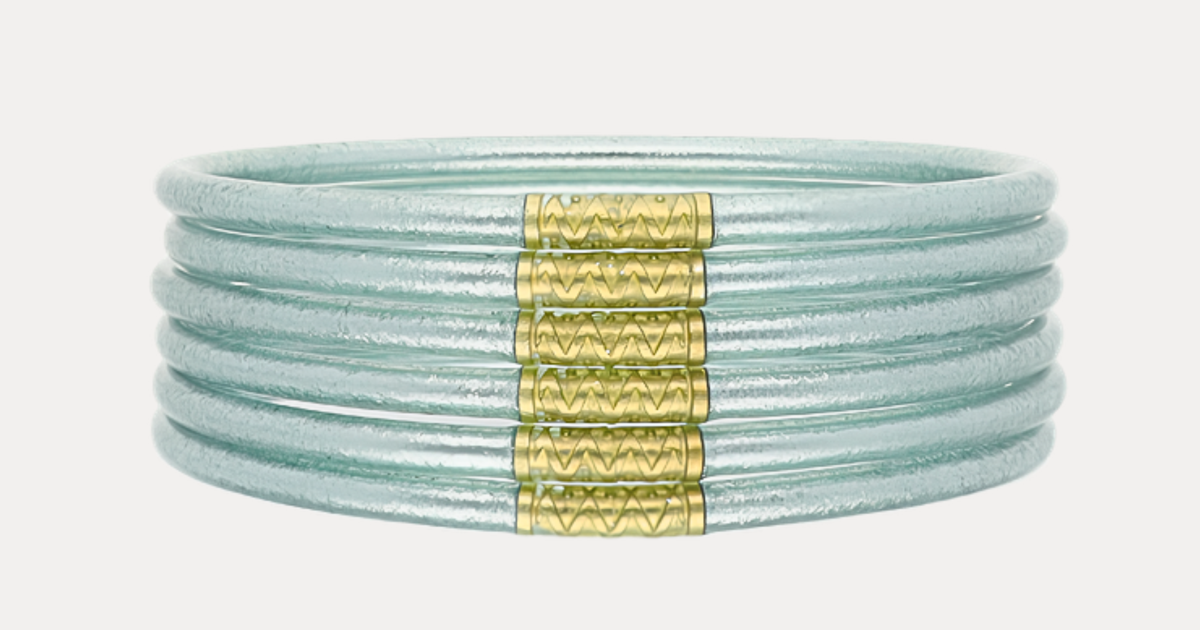 Mint Lumine All Weather Bangles | Dainty Waterproof Bracelets