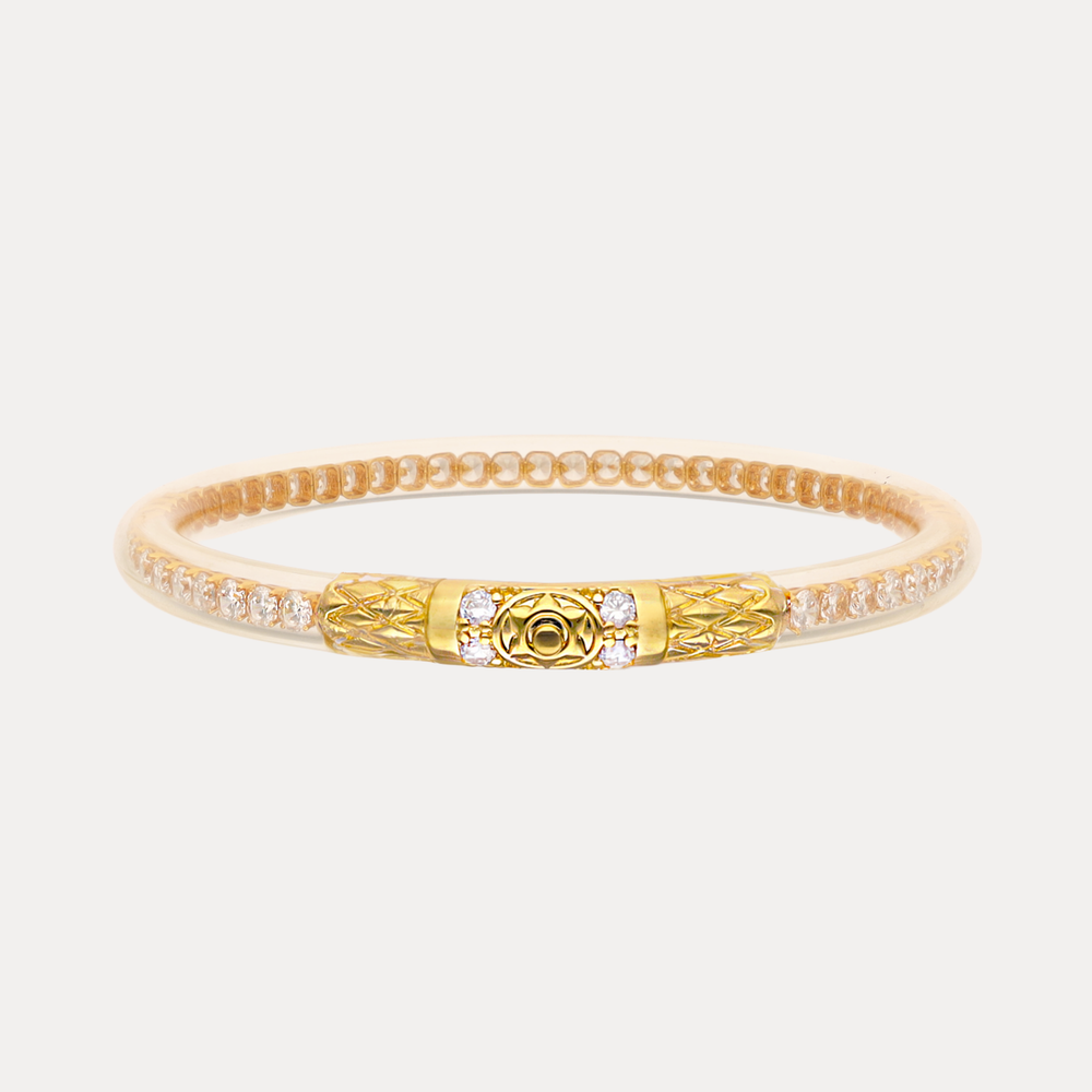 Queen All Weather Bangles - Clear Crystal | BuDhaGirl