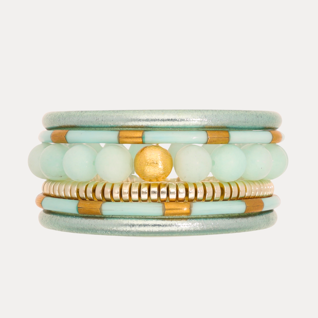 Sea Mist Bangle Bracelet Stack of the Week | BuDhaGirl