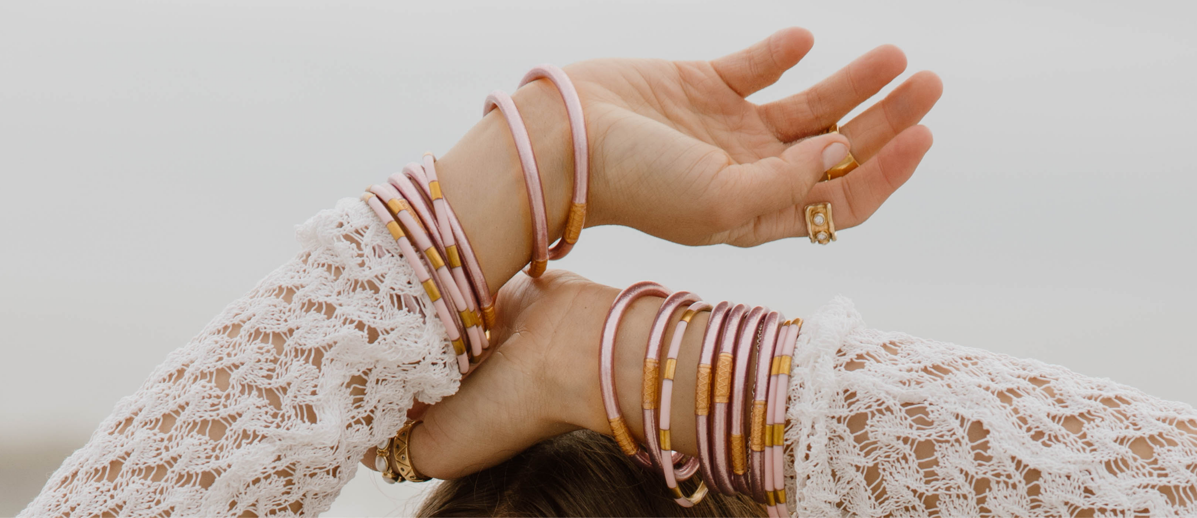Ice Rose All Weather Bangles - Set of 6 | BuDhaGirl