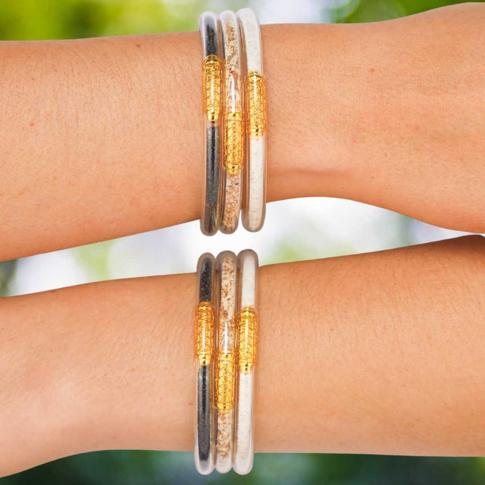 Earth Day All Weather Bangle Bracelets For Women | BuDhaGirl