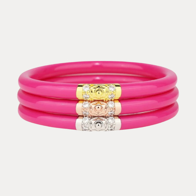 Hot Epic Pink Three Kings All Weather Bangle Bracelets | BuDhaGirl