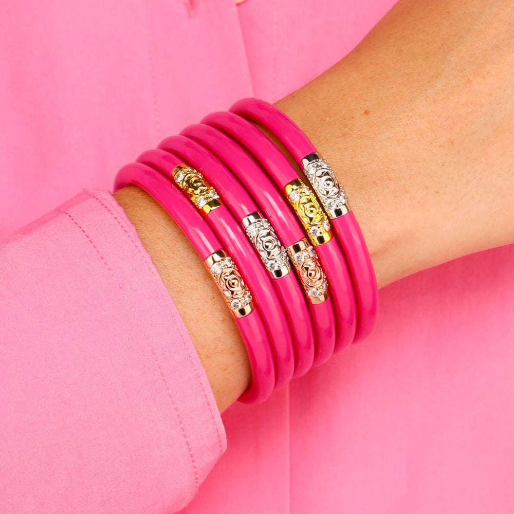 Hot Epic Pink Three Kings All Weather Bangle Bracelets | BuDhaGirl