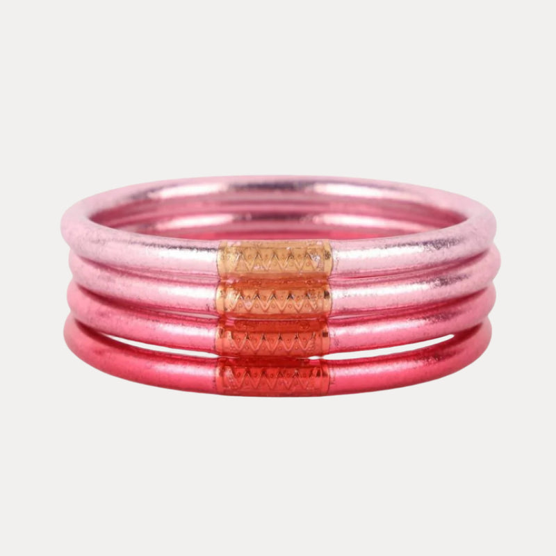 Carousel Pink All Weather Bangles Bracelet | BuDhaGirl