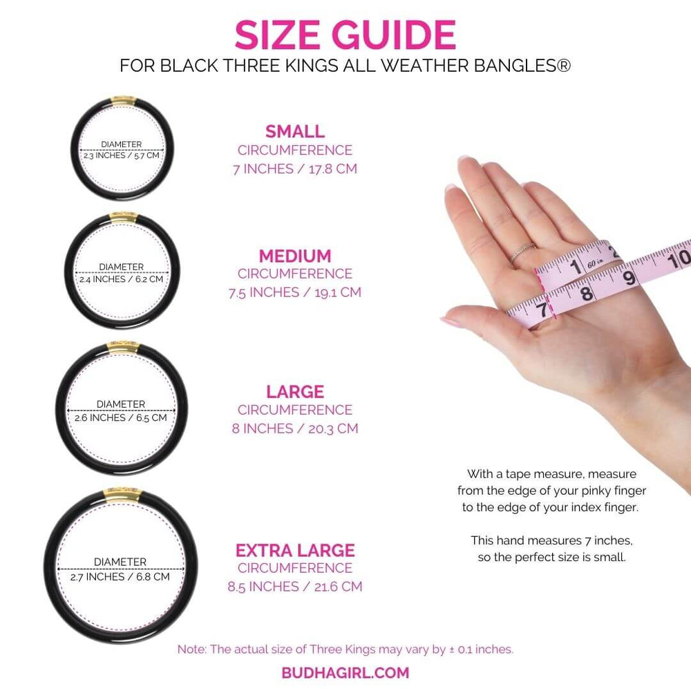 Three Kings All Weather Bangles® - Black