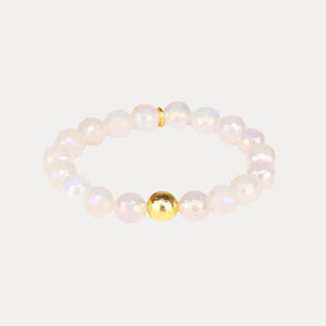 Snow Mélange Beaded Bracelet For Women | BuDhaGirl