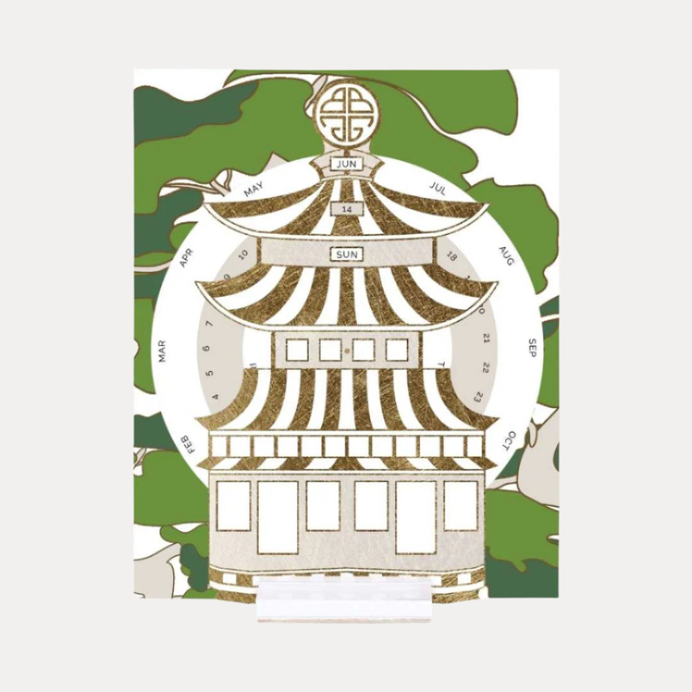 High Quality Desk Calendar | Pagoda Inspired | BuDhaPaper